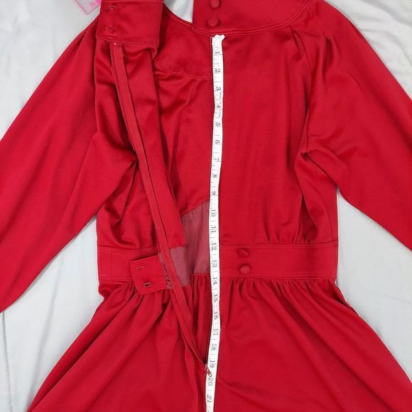 Vintage | Dresses | Vintagehomemade Red Conservative Handmaids Tale ...
